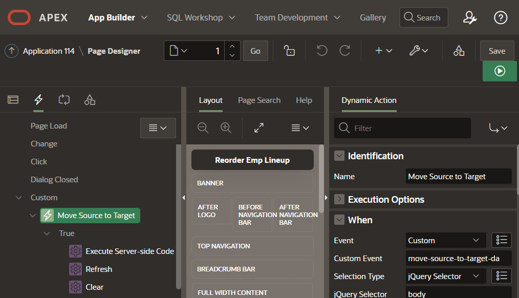 Reordering Cards Using Clicks – Dive Into APEX