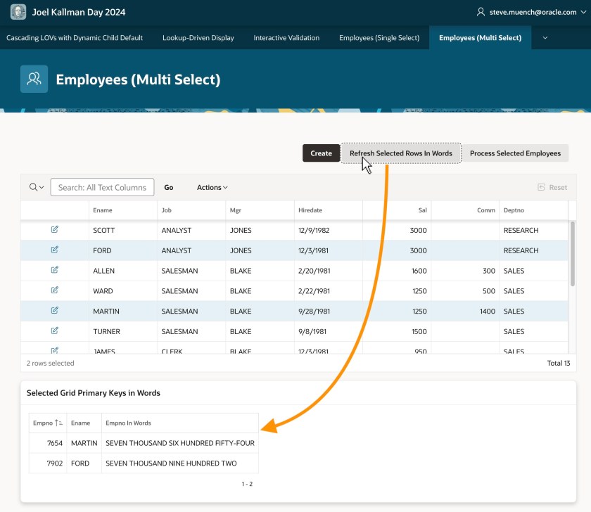 SelectList – Dive Into APEX