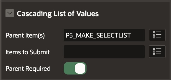 SelectList – Dive Into APEX